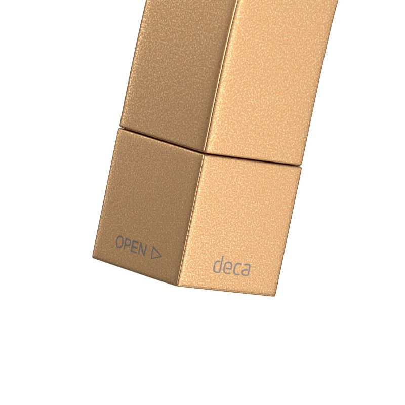 Torneira Para Banheiro Bica Alta Tube Gold Matte - Deca - Cia du Banho ...