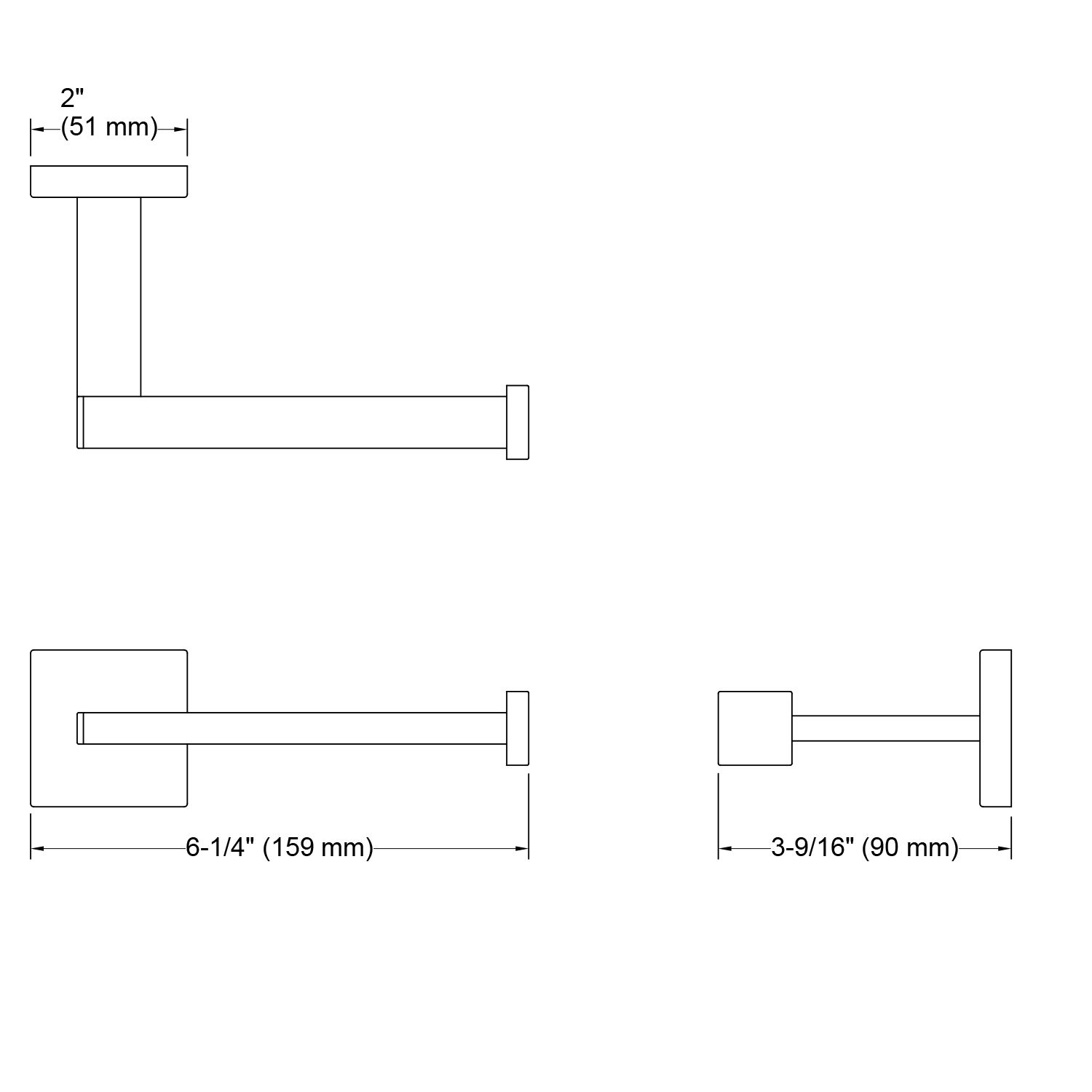 Papeleira Black Matte Square - Kohler: Simplicidade e Versatilidade ...