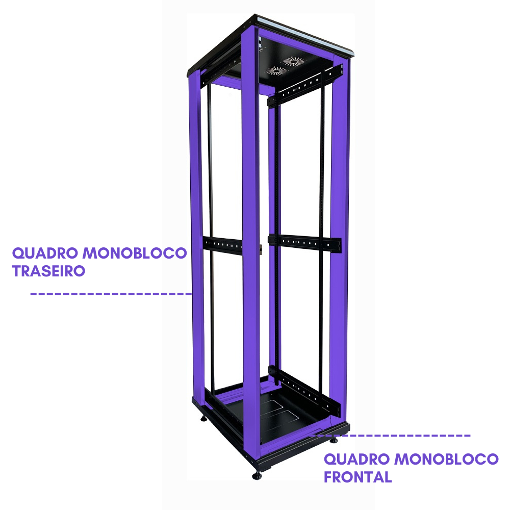 Rack Servidor 28U PRO - Rack Piso para Servidores | rackpiso.com.br