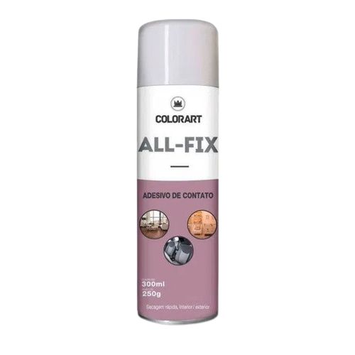 COLA EM SPRAY ALL FIX ADESIVO DE CONTATO ALTA ADERENCIA 300ML ...