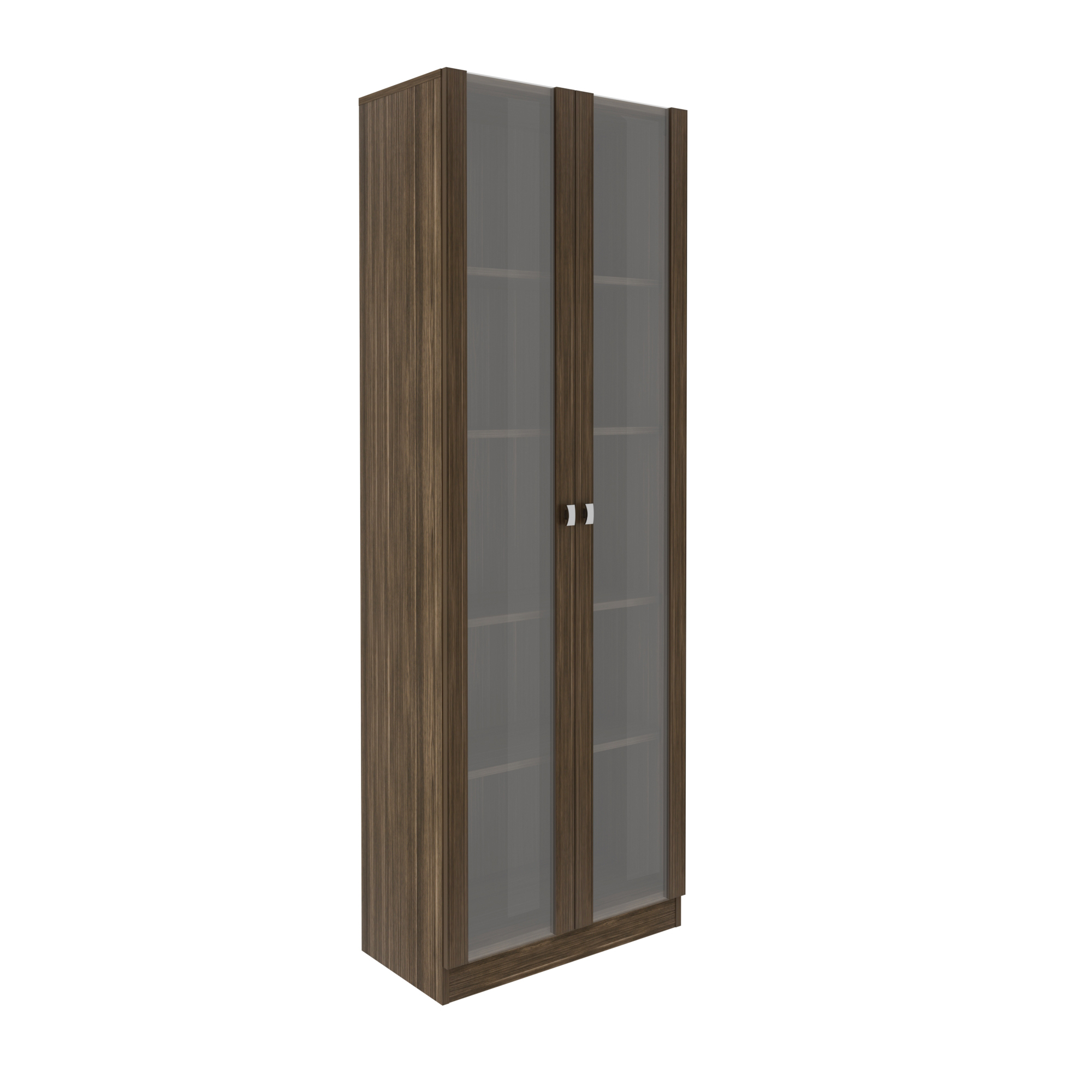 Armário Cristaleira Livreiro 172cm com 2 Portas e 5 Prateleiras ...