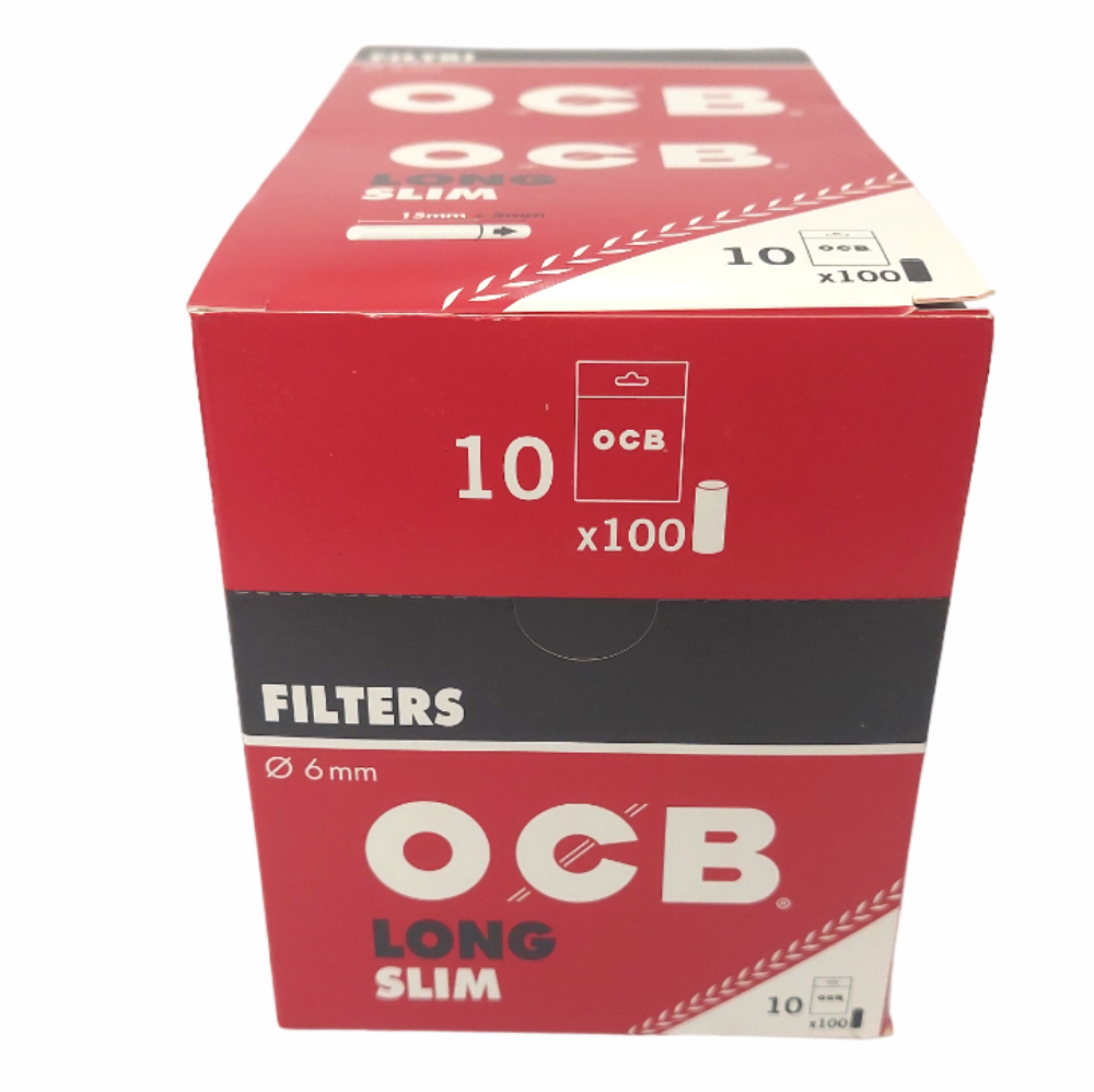 Filtro OCB Long Slim c/100 (6x20mm) - Horus58 - Tabacaria e Headshop Online