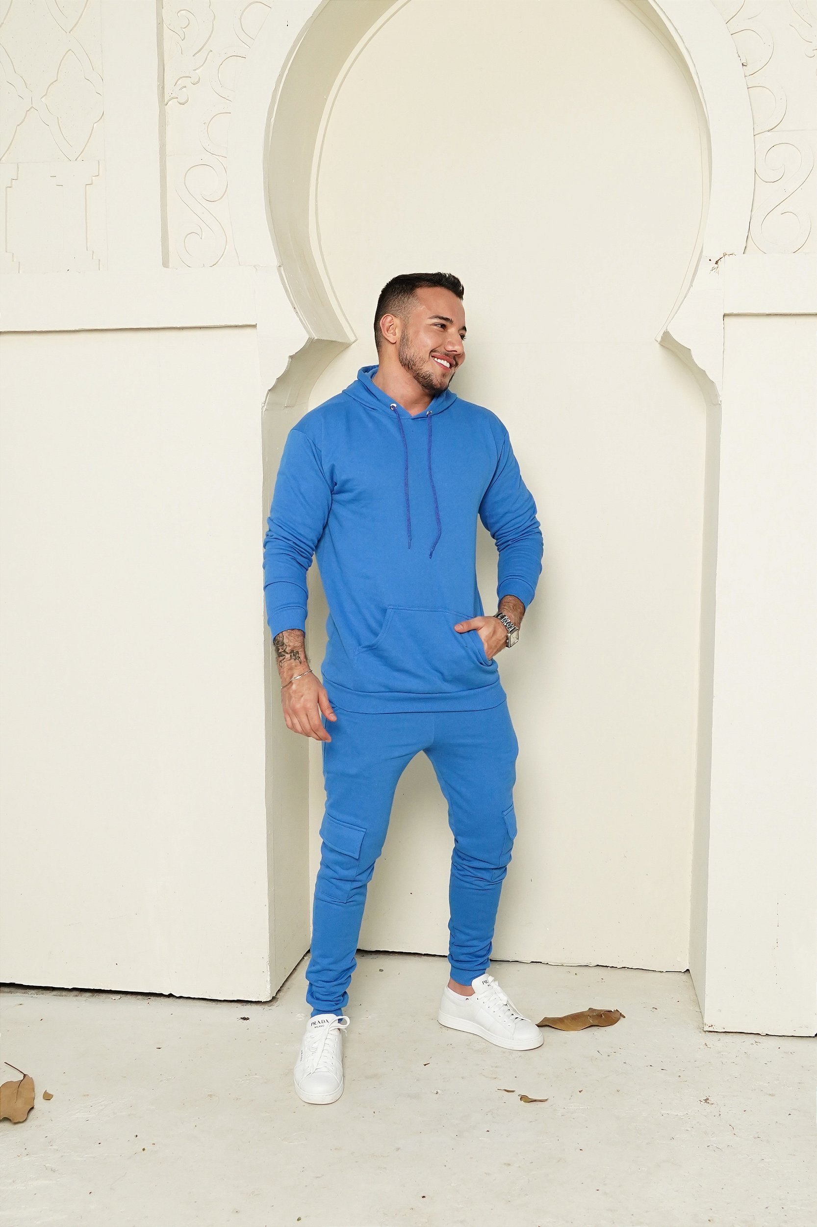 Conjunto Moletom Azul Claro - Dennis Beumont