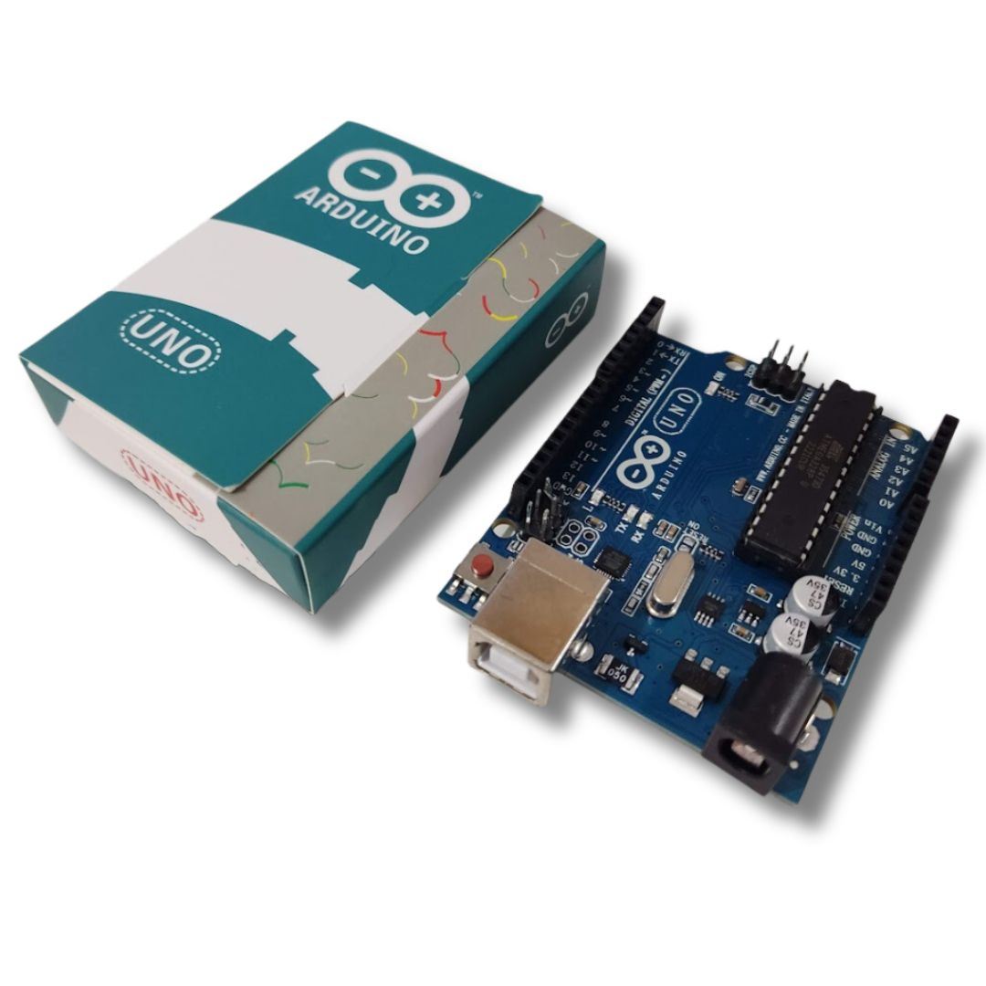 Placa Uno Atmega328p Atmega16u2 Compatível com Arduino + Caixa - Safira Tecnologia