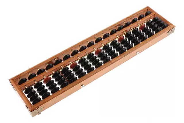 Ábaco Japonês Soroban Em Madeira 17 Colunas Pequenos Gênios - Safira Tecnologia