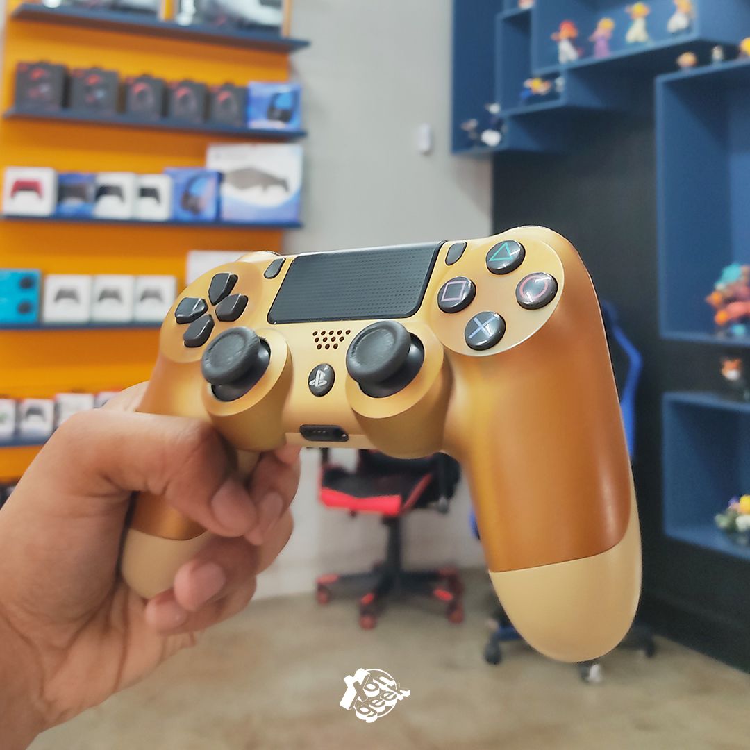 Controle Dualshock 4 PS4 Dourado - Sony (Seminovo) - XonGeek - O Melhor ...