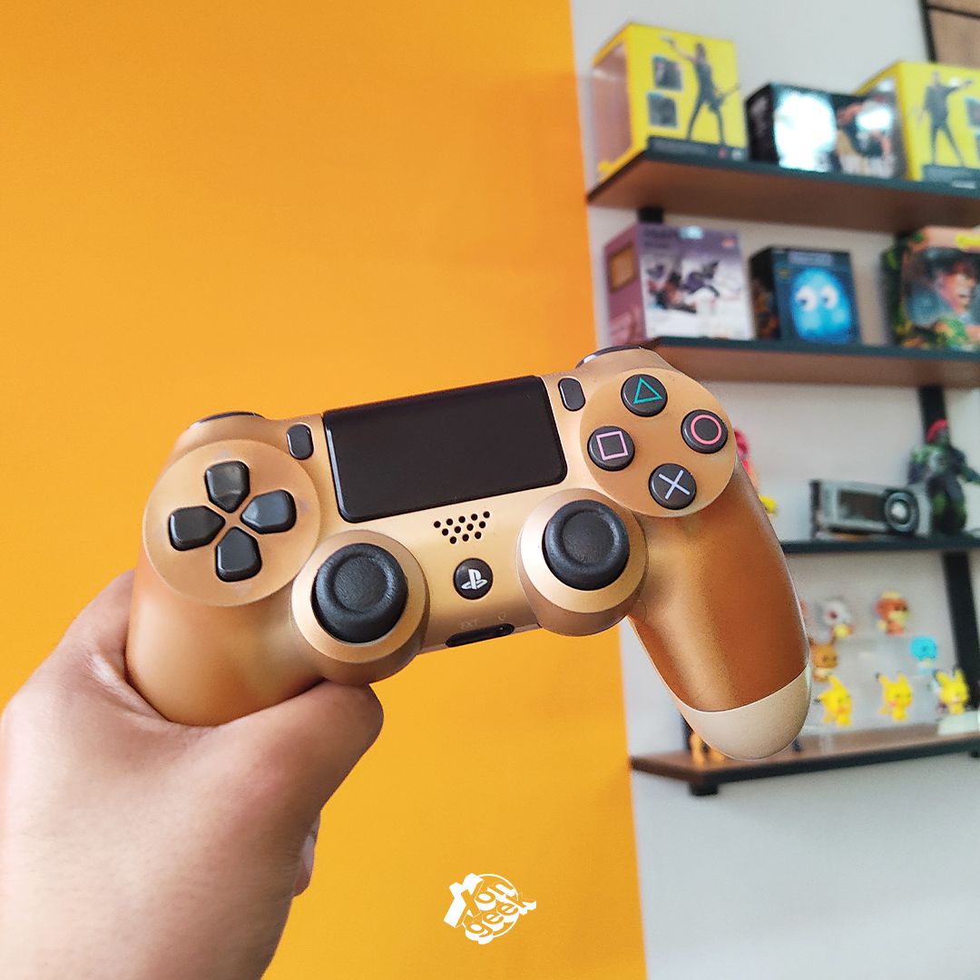 Controle Dualshock 4 PS4 Dourado - Sony (Seminovo) - XonGeek - O Melhor ...