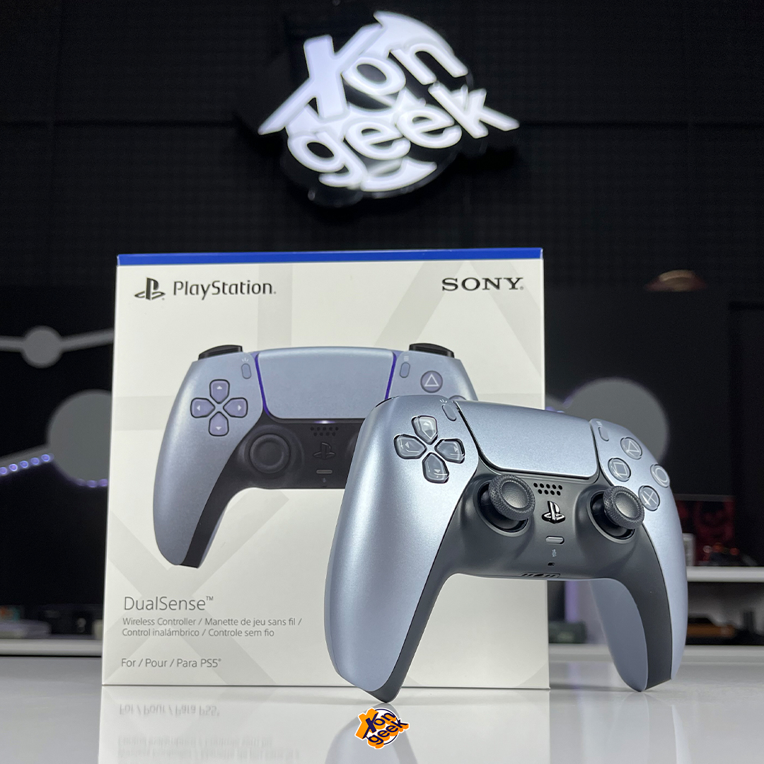 Controle Dualsense PS5 Sterling SIlver - Sony - XonGeek - O Melhor em ...