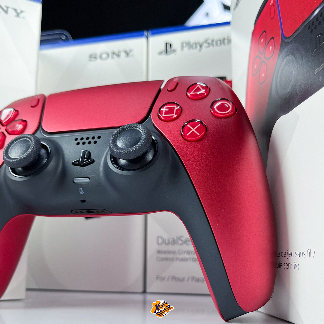 Controle Dualsense PS5 Vermelho Volcanic Red - Sony - XonGeek - O ...