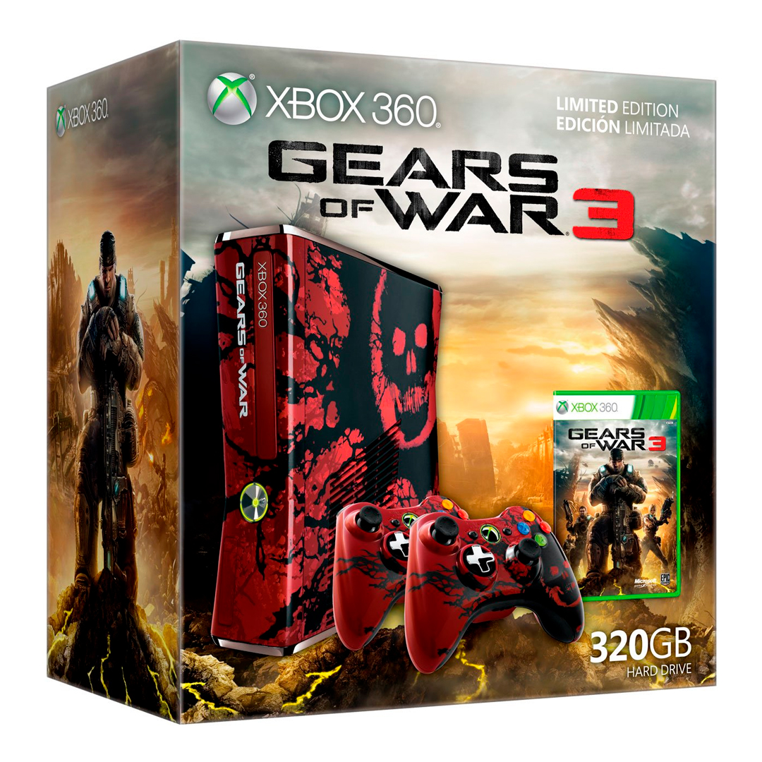 Console Xbox 360 Slim 250GB (Edição Especial Gears of War 3) Microsoft ...