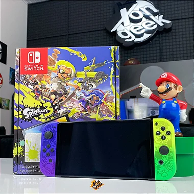Console Nintendo Switch OLED Edição Especial Splatoon 3 Destravado ...