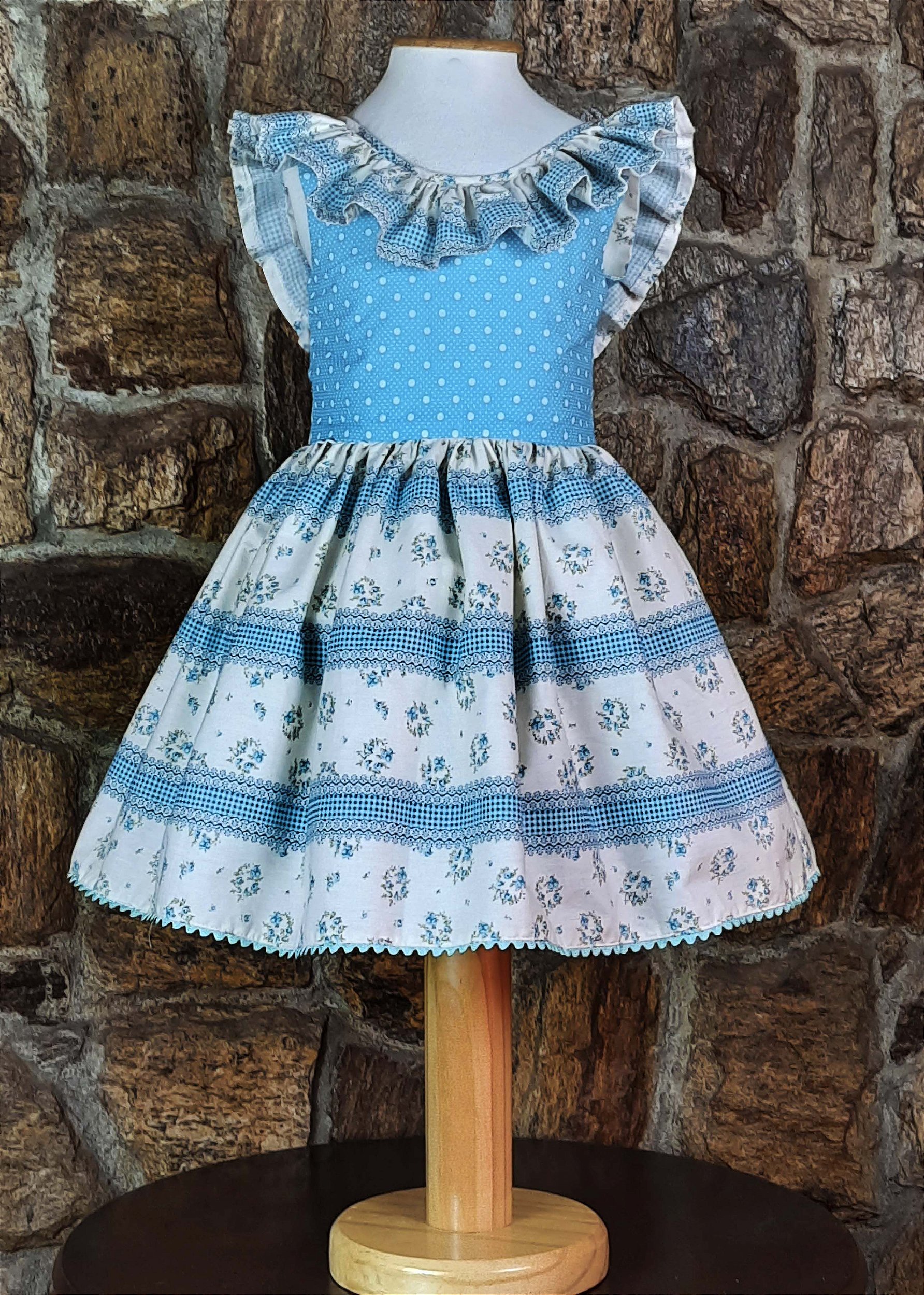 Brianna - Vestido 1 a 10 anos - MOLDE DIGITAL - Dona Fada