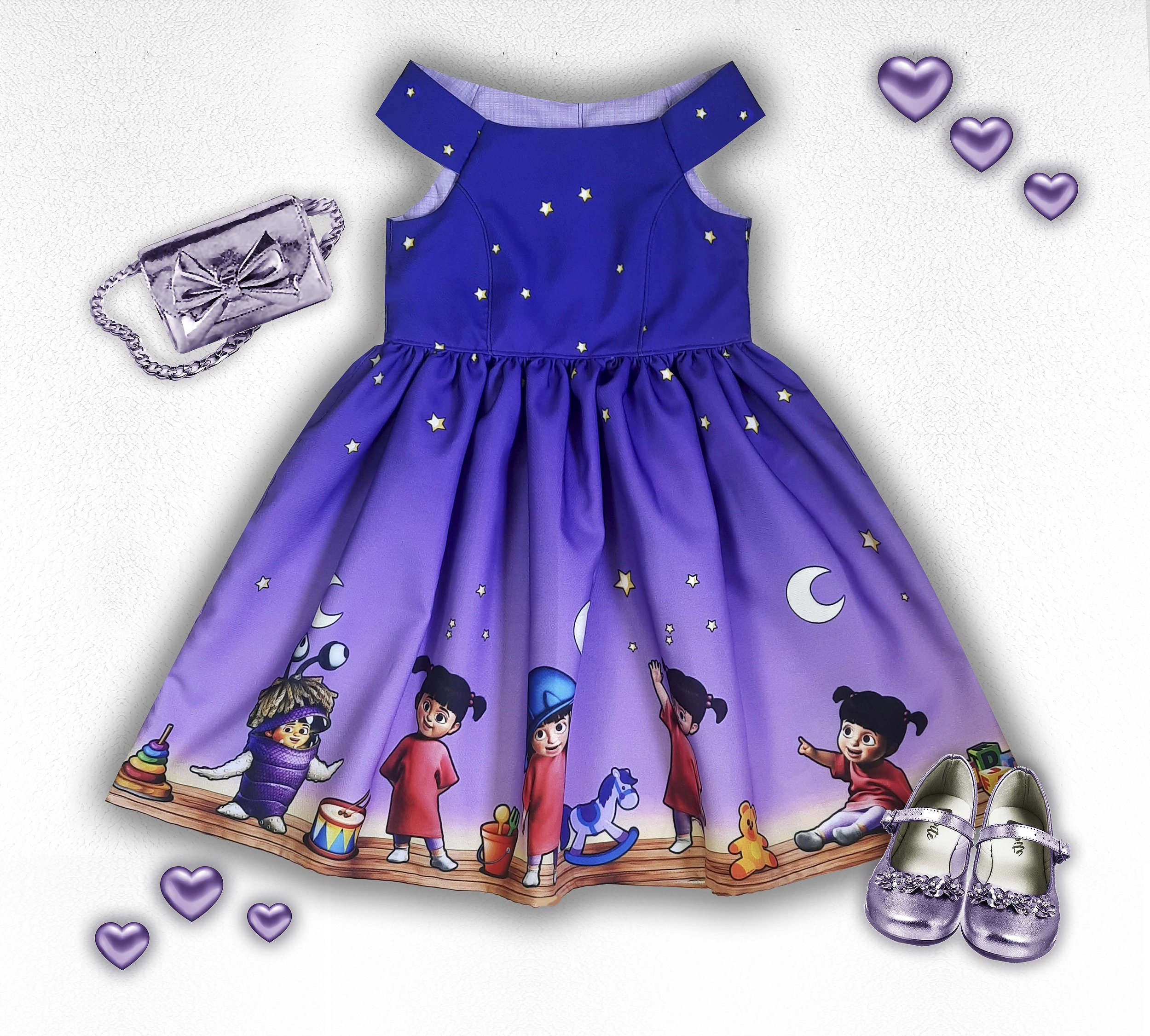 Vestido Carolina - 7 a 12 anos - MOLDE DIGITAL VIA E-MAIL - Dona Fada