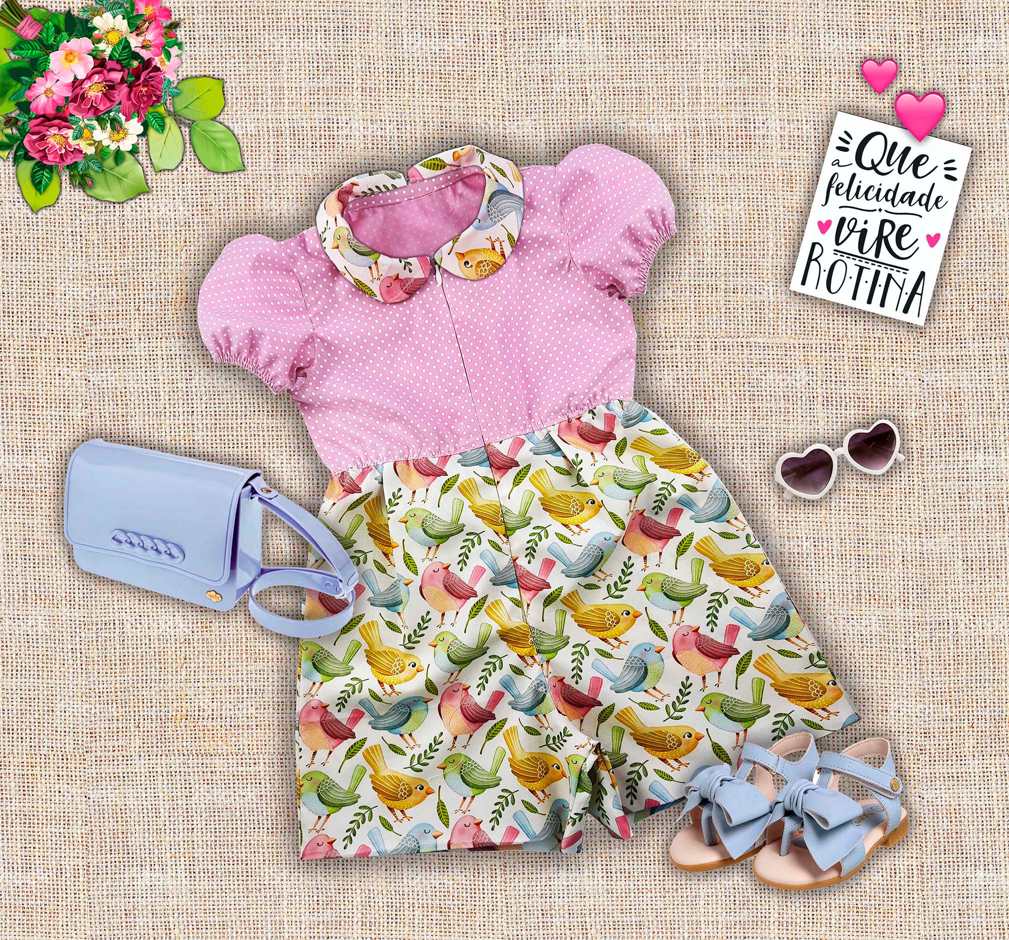 Conjunto "Maria" - Vestido e short - 3 meses a 2 anos MOLDE DIGITAL VIA ...