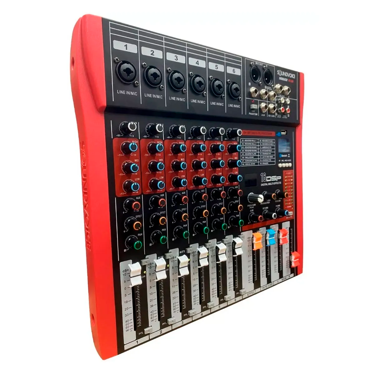 Mesa de Som - MS162 EUX - 16 Canais - Bluetooth - Soundvoice - AudioDriver Instrumentos Musicais ...