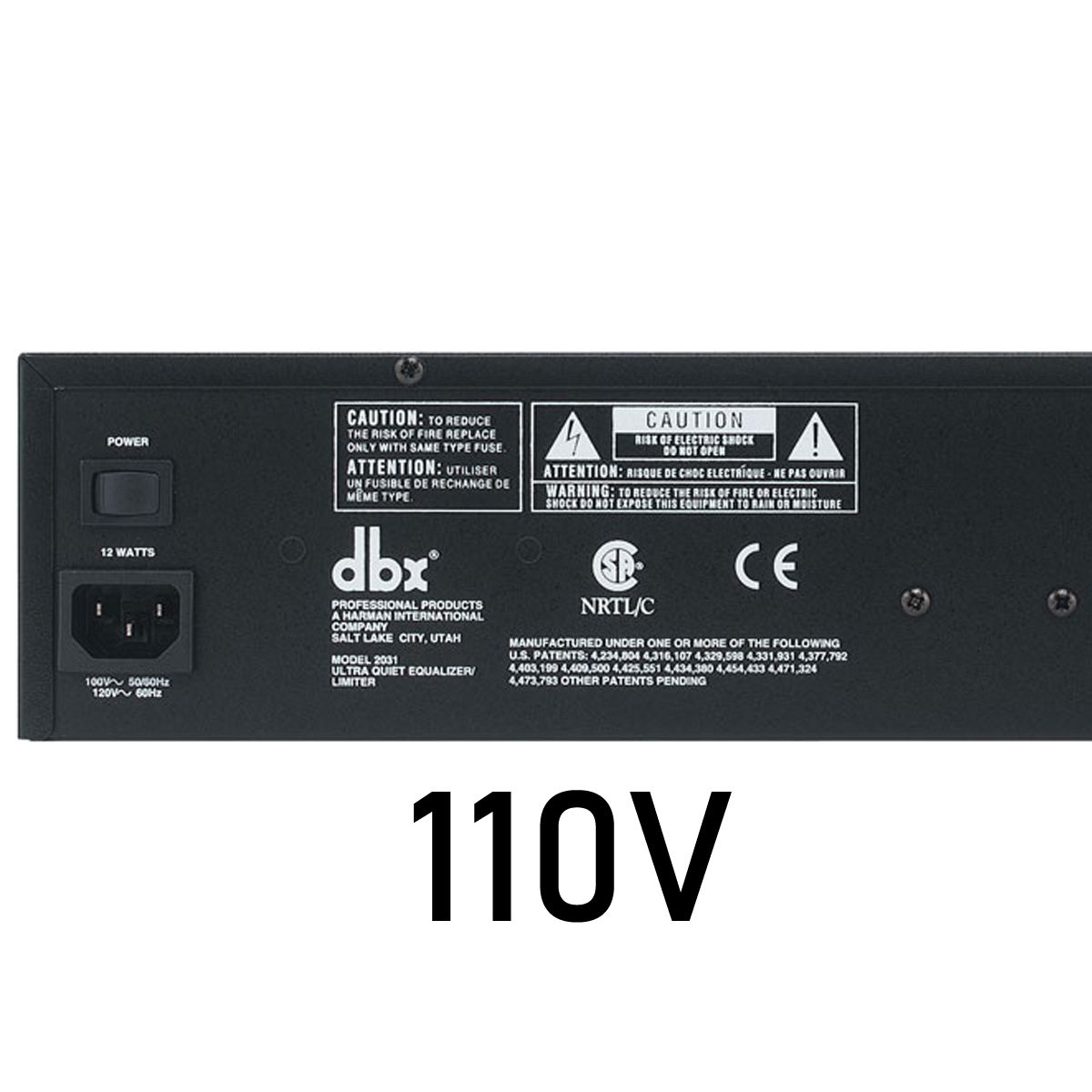 EQUALIZADOR GRÁFICO 31 BANDAS DBX 2031V 110V - AudioDriver Instrumentos Musicais e Acessórios