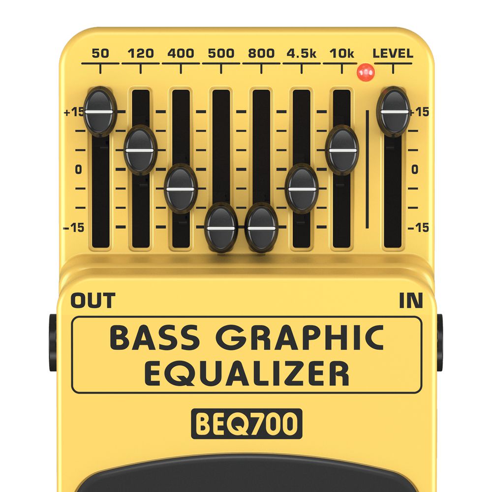 Pedal Equalizador para Baixo Behringer BEQ700 Bass Graphic Equalizer ...