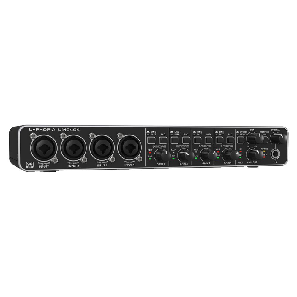 Interface de Áudio Behringer UMC404HD U-Phoria 4 Canais - AudioDriver ...