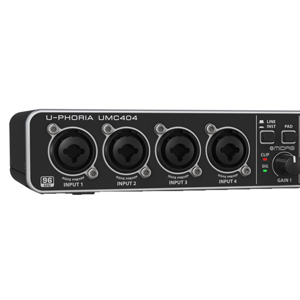 Interface de Áudio Behringer UMC404HD U-Phoria 4 Canais - AudioDriver ...