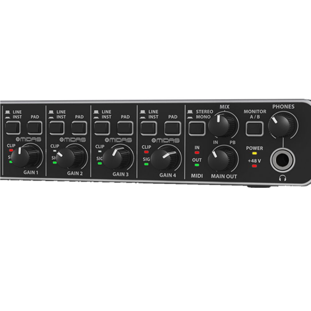 Interface de Áudio Behringer UMC404HD U-Phoria 4 Canais - AudioDriver ...