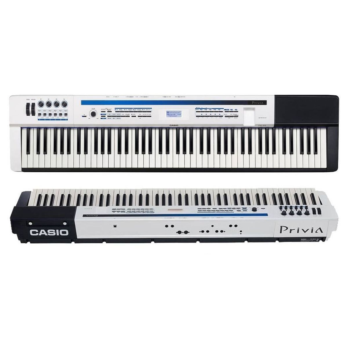 Kit Piano Digital Casio Privia PX-5S WE Branco com Capa estofada ...