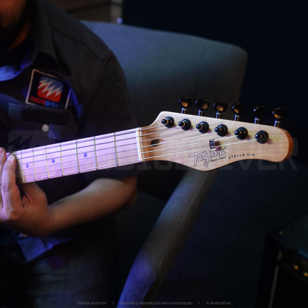 Guitarra Super Strato Tagima Stella NTS/LF Classic Natural Satin ...