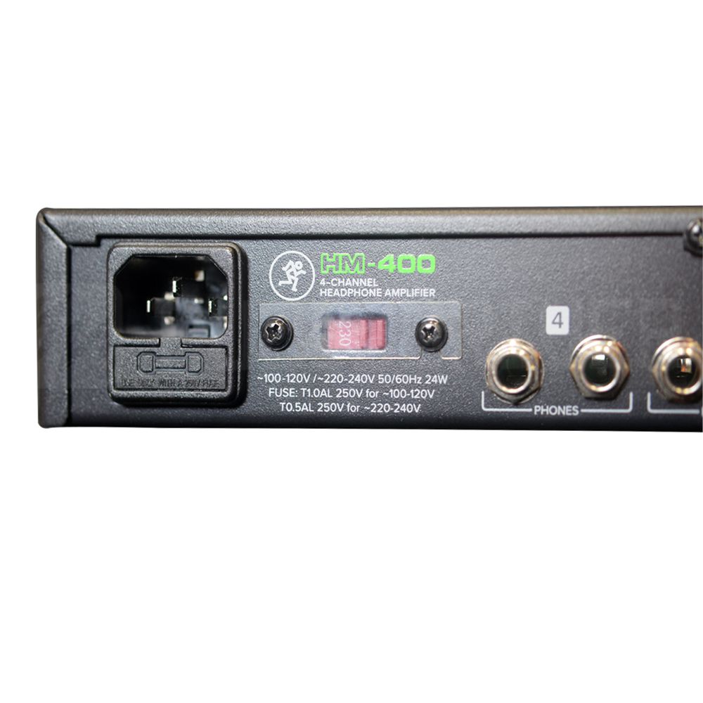 Amplificador de Fone - 4 Canais - Mackie HM400 - AudioDriver ...