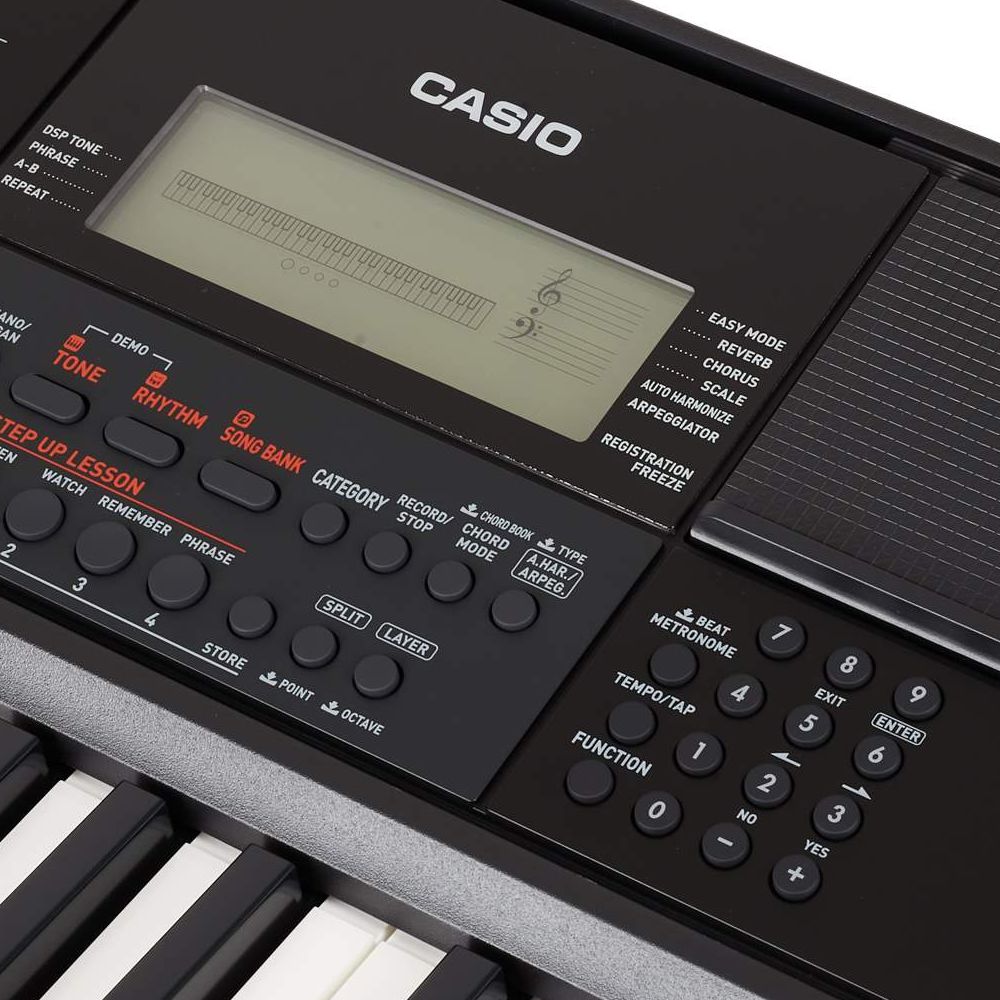 Kit Teclado Casio CT-X700 com Capa Simples, Pedal Sustain e Suporte ...