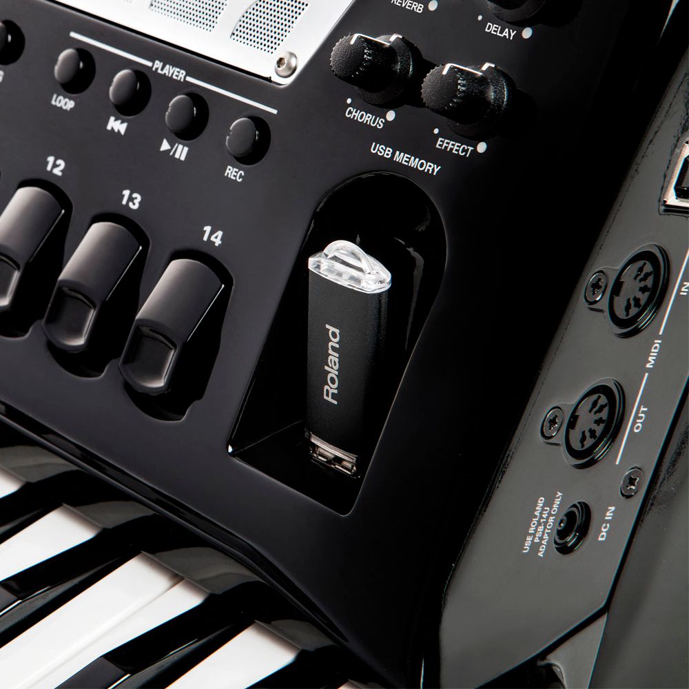 Acordeon Digital MIDI Roland FR-8X Preto - AudioDriver Instrumentos ...