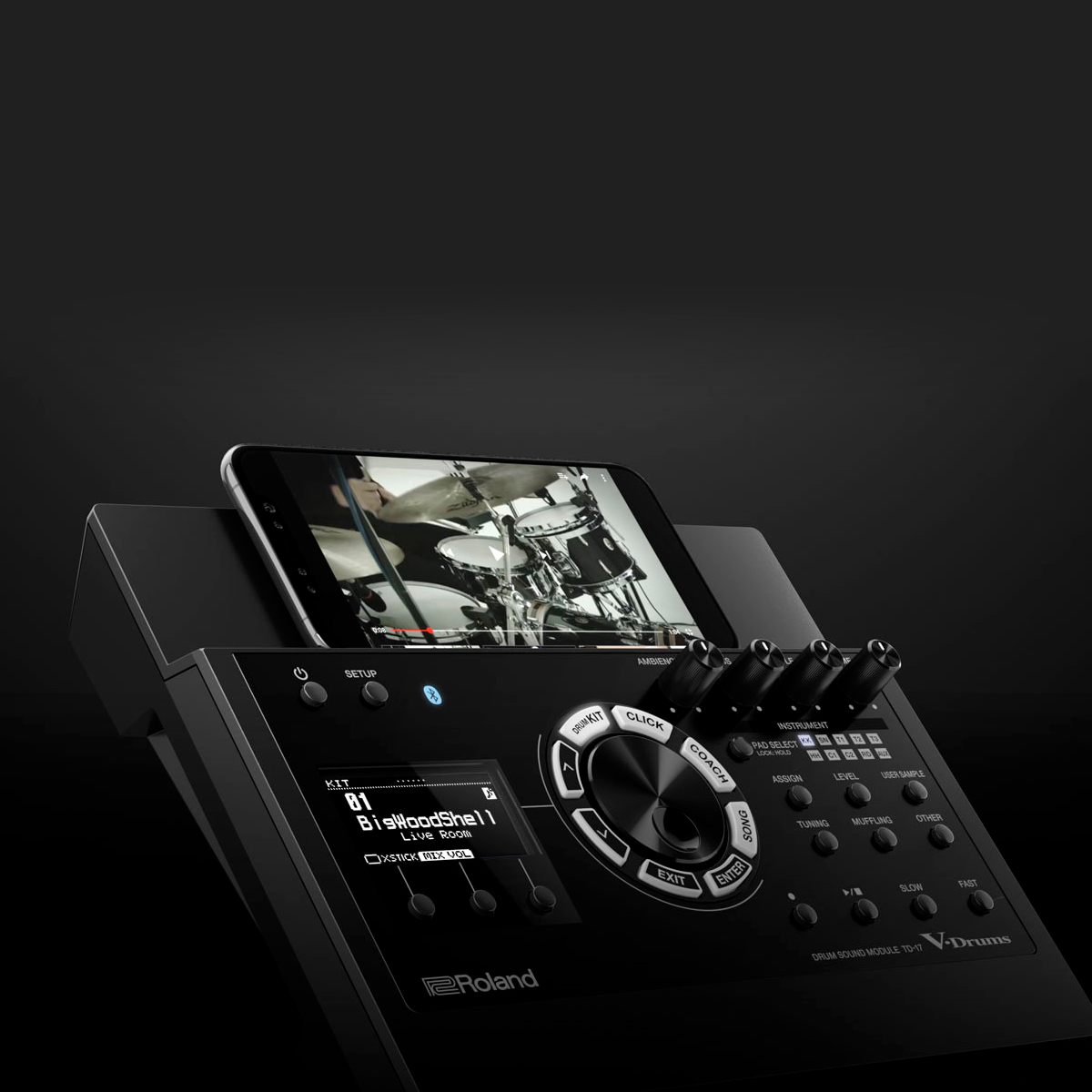 Roland TD-17KVX2 com módulo TD-17 e novos pads - AudioDriver Instrumentos Musicais e Acessórios