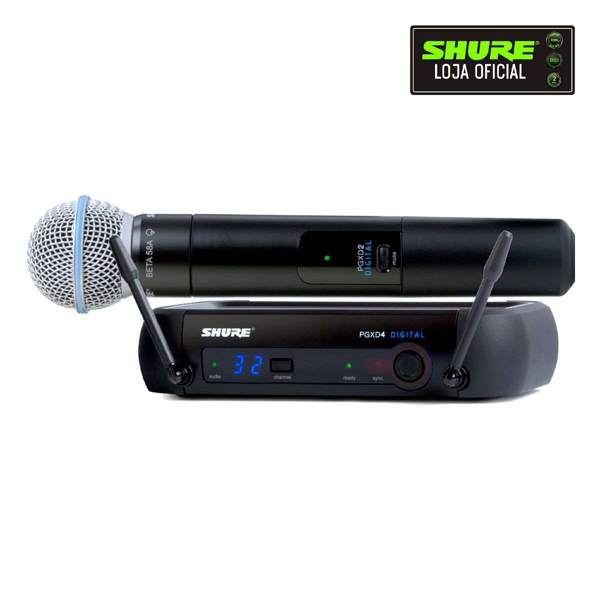 Microfone Shure SM58 Sem Fio Frequência X8 PGXD24/SM58 - AudioDriver Instrumentos Musicais e ...