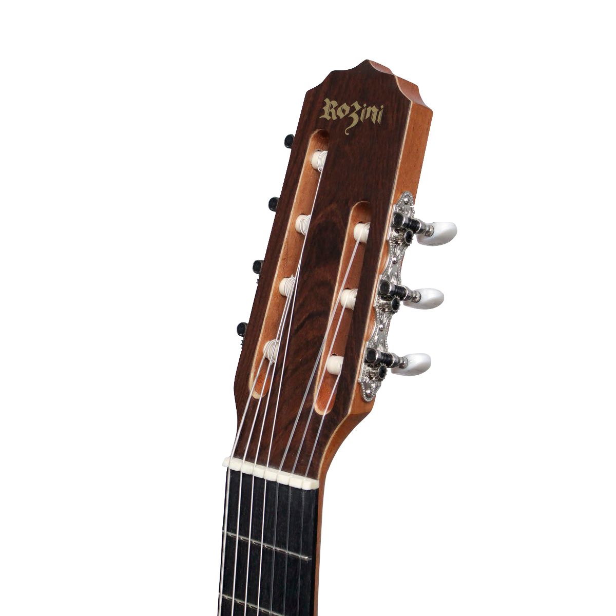 Violão 7 Cordas Acústico Nylon Tampo Maciço Rozini RX517.AC.F.LP Louro ...