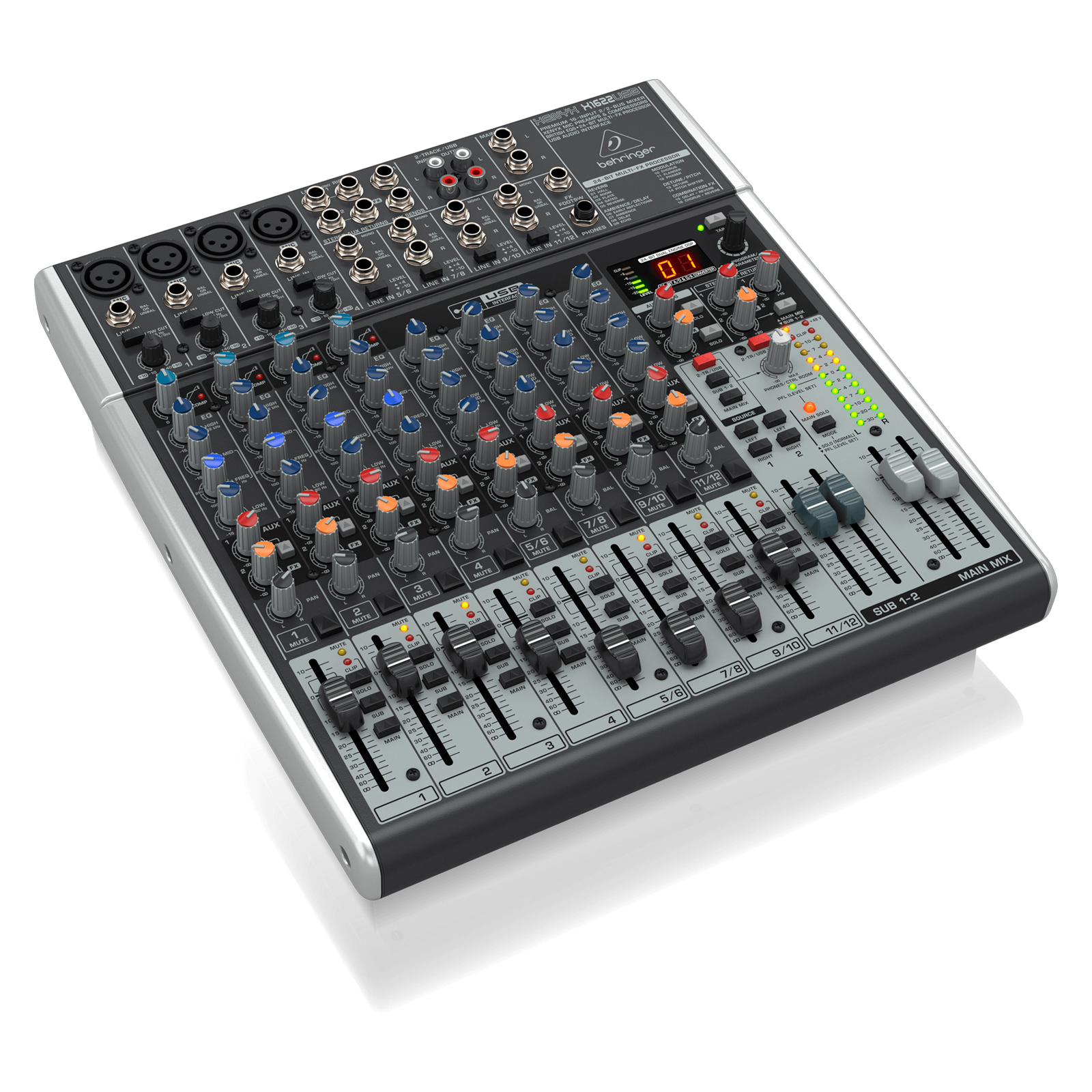 Mesa de Som Behringer XENYX X1622USB - 16 Canais e Interface ...