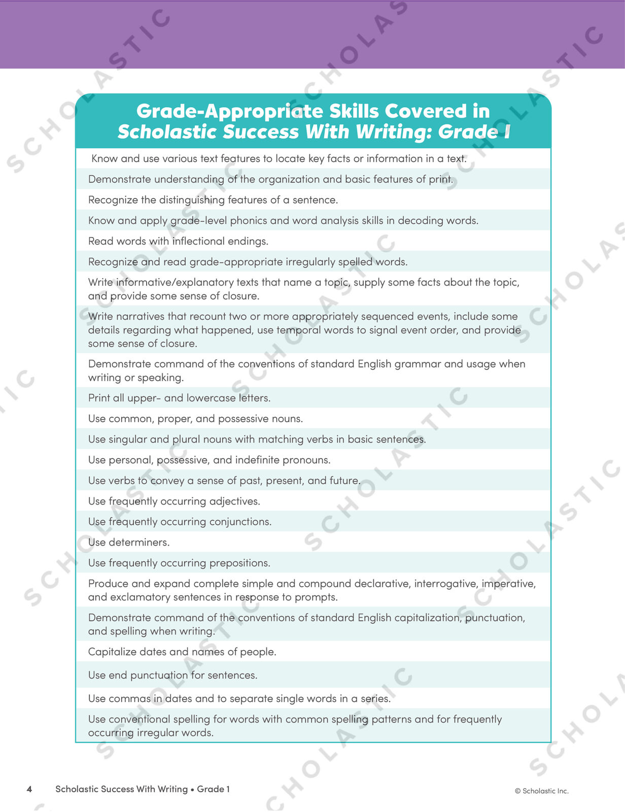 Success With Writing: Grade 1 - Books R Toys