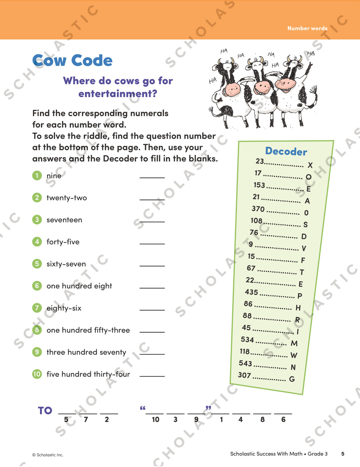 Success With Math: Grade 3 Workbook - Books R Toys