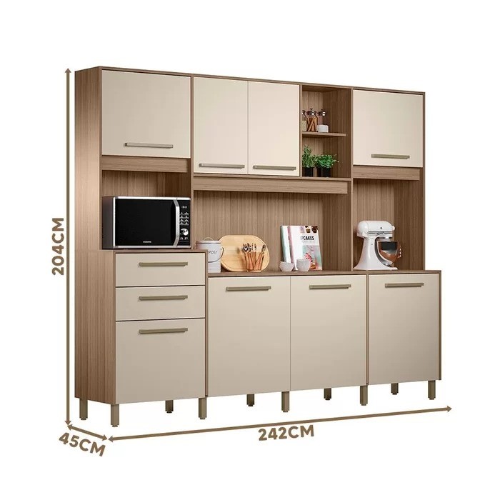 COZINHA GIOVANA MONTANA ARENAS MADINE - CRB Móveis