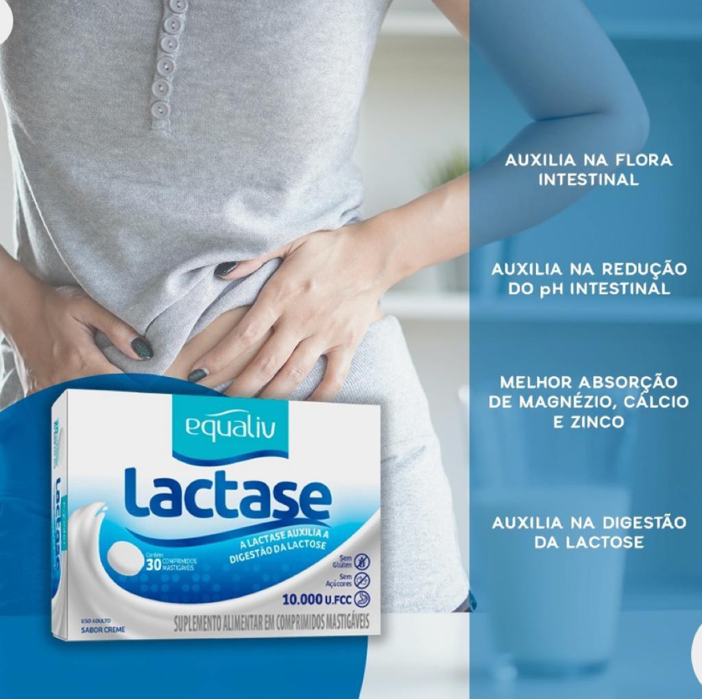 Lactase - Suplemento Alimentar em Comprimidos Mastigáveis - 30 - Caribé ...