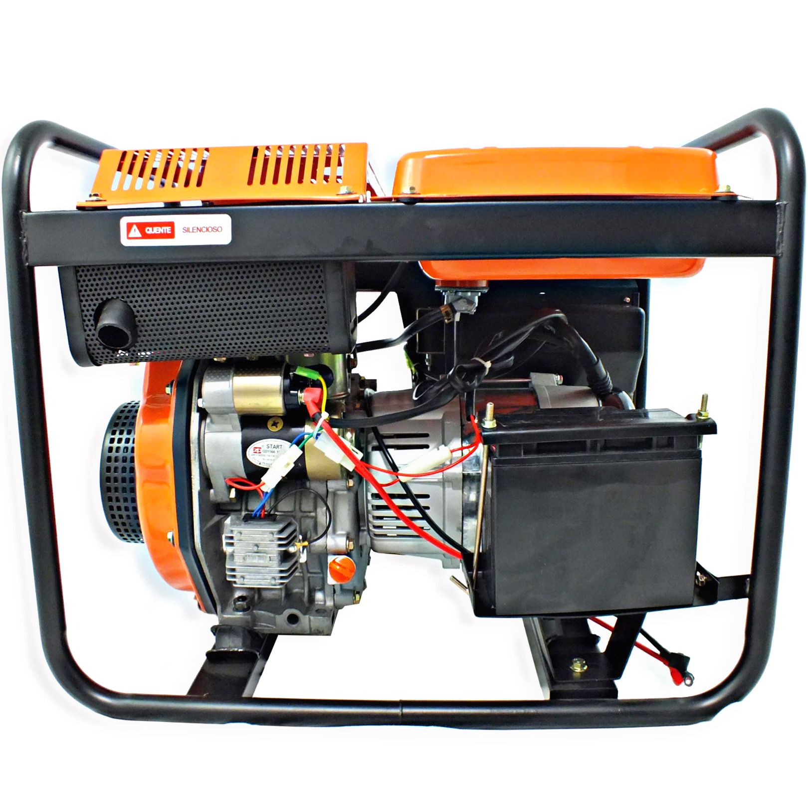 Gerador Vulcan VGE3600D Diesel 4 Tempos 269CC 7HP 3600W 4,50KVA Bivolt ...
