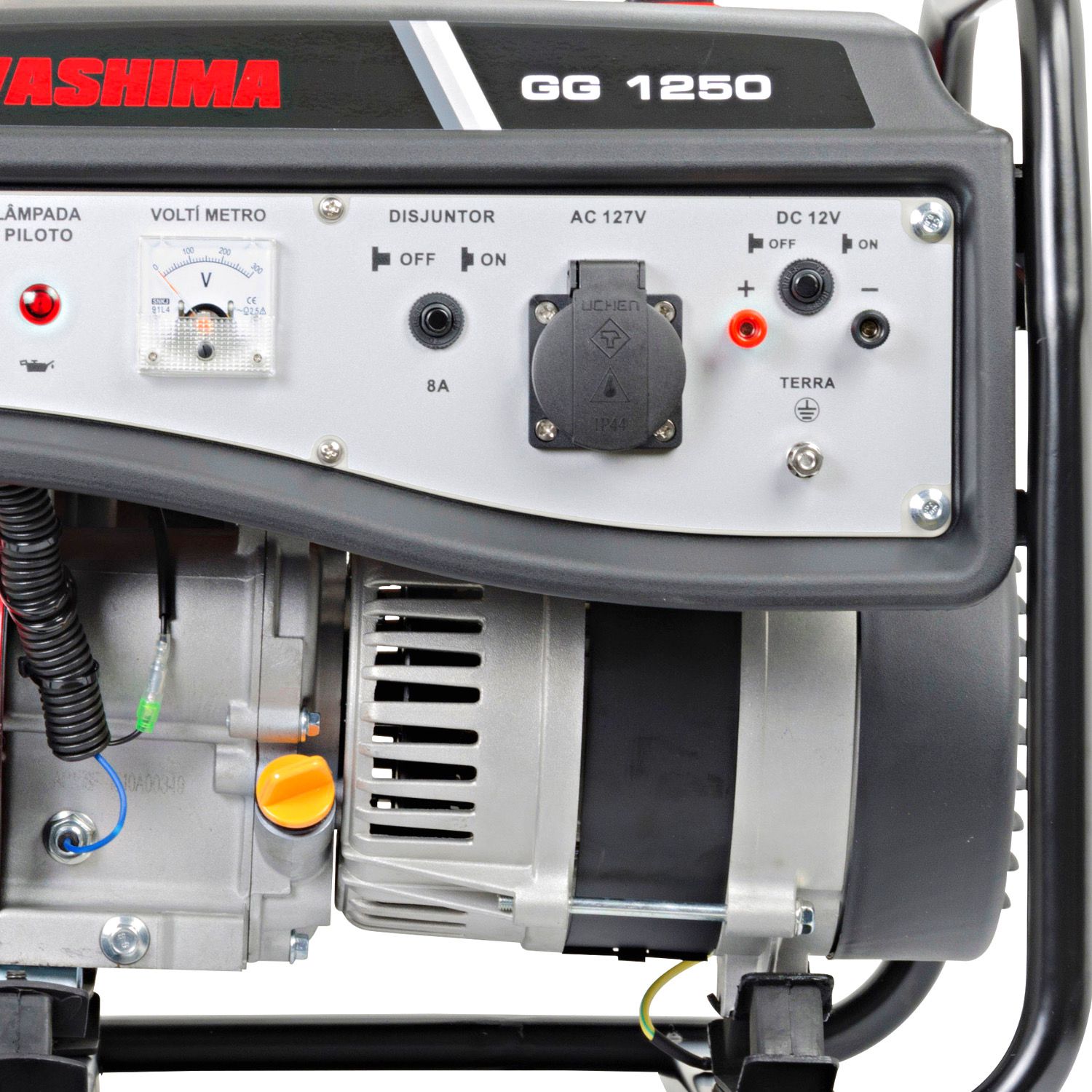 Gerador Kawashima À Gasolina Monofásico 1250w 25KW 60Hz 4T GG1250 ...