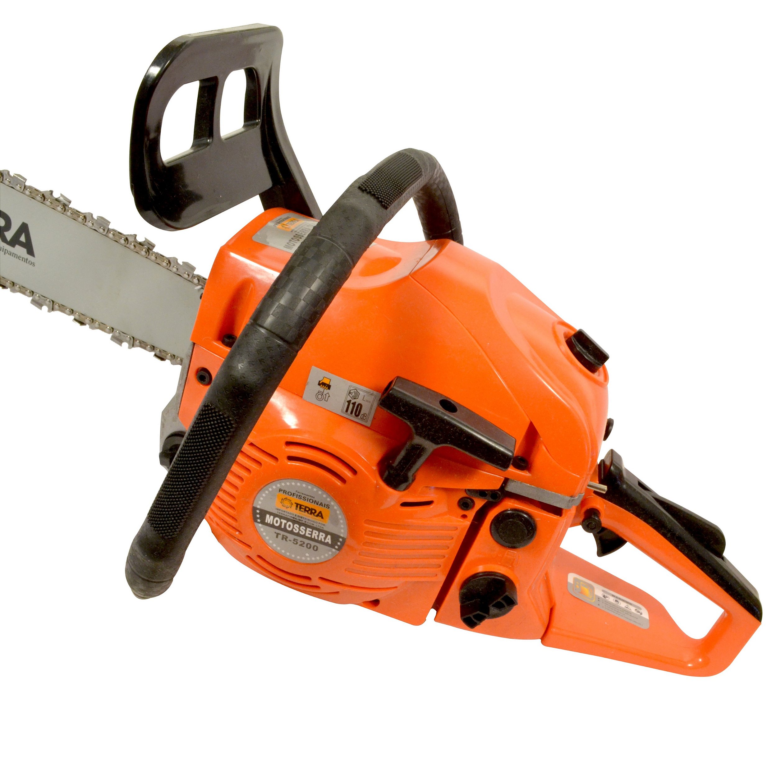 Motosserra Profissional Terra MT520 2,5HP 52cc 2T Com Dois Sabres ...