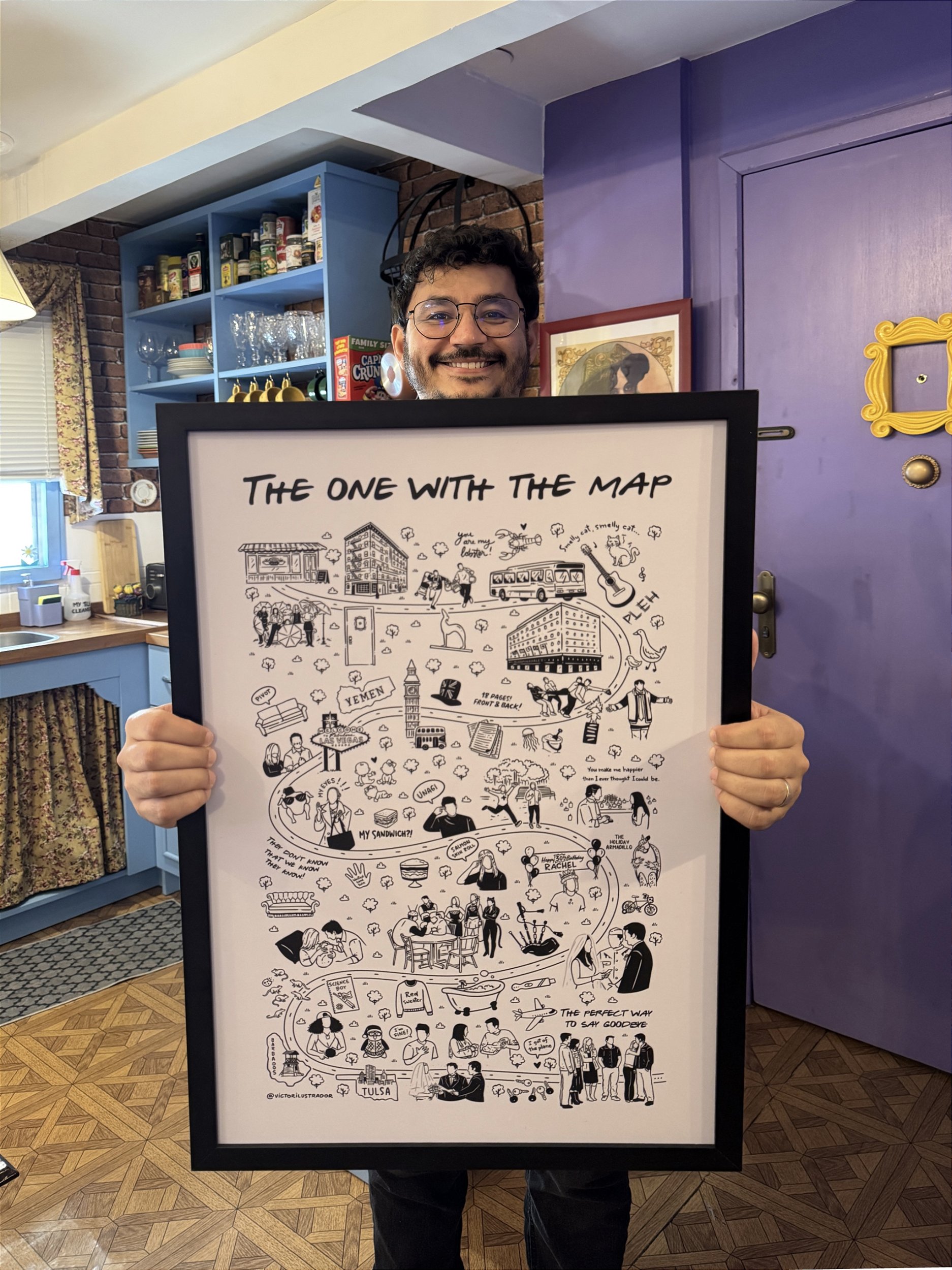 Quadro Friends - Victor Ilustrador