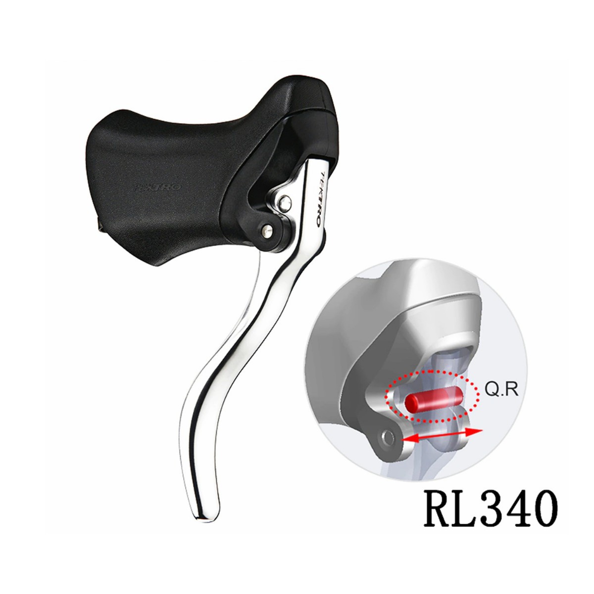 PAR DE MANETES DE FREIO TEKTRO RL-340 | PRETO E PRATA - Cyclo Abdias ...