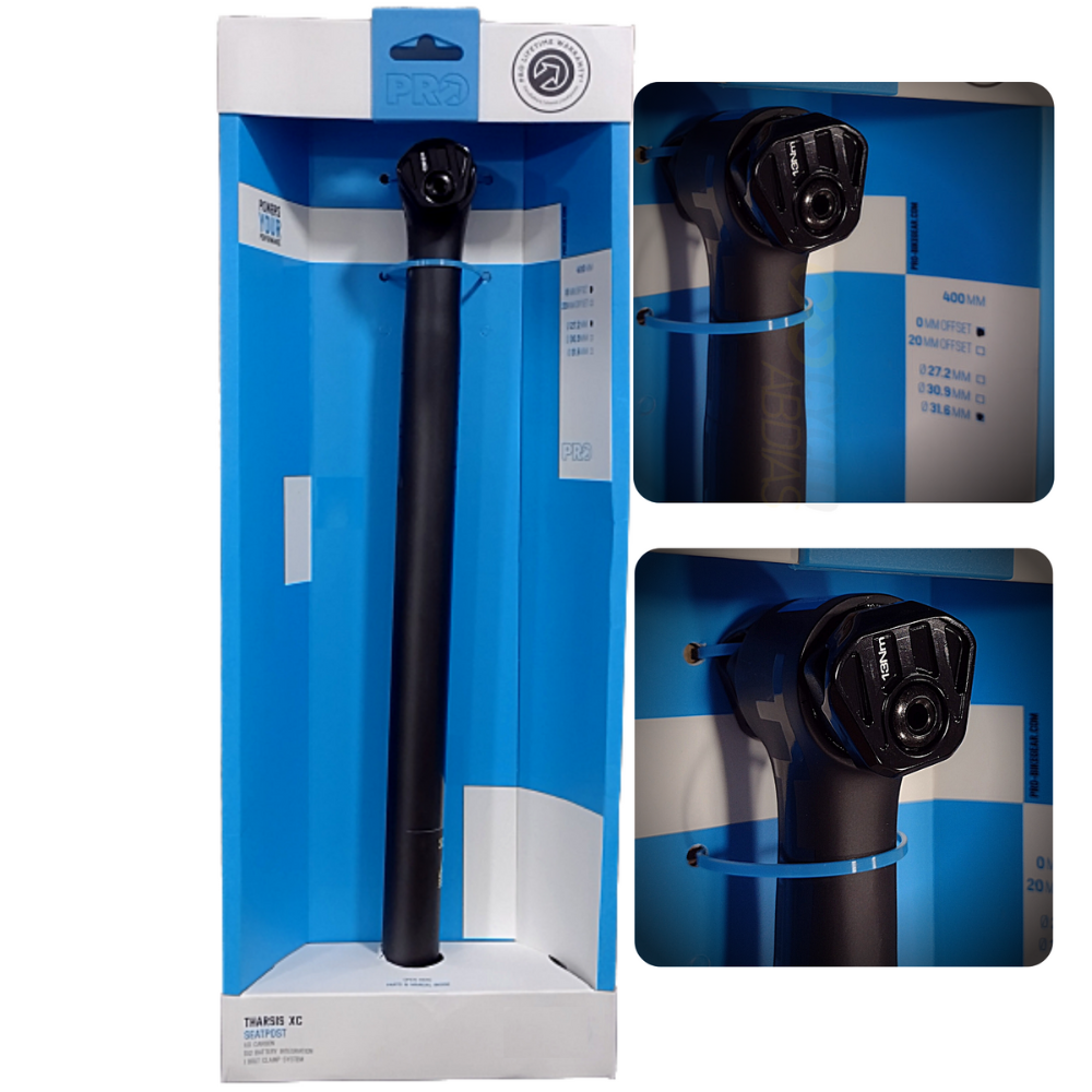 CANOTE SHIMANO PRO BIKE GEAR THARSIS XC DI2 DE 31.6X400 MM | PRETO ...