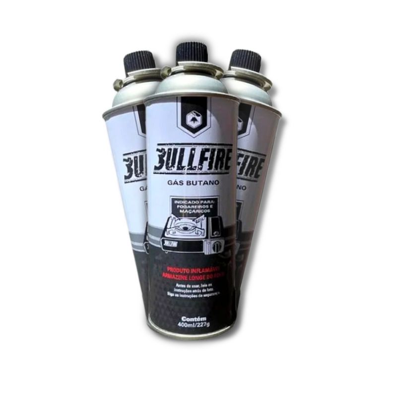 Refil Gás Butano BullFire 227g/400ml VOLCANO - ABRASHOP - Sua Loja de ...