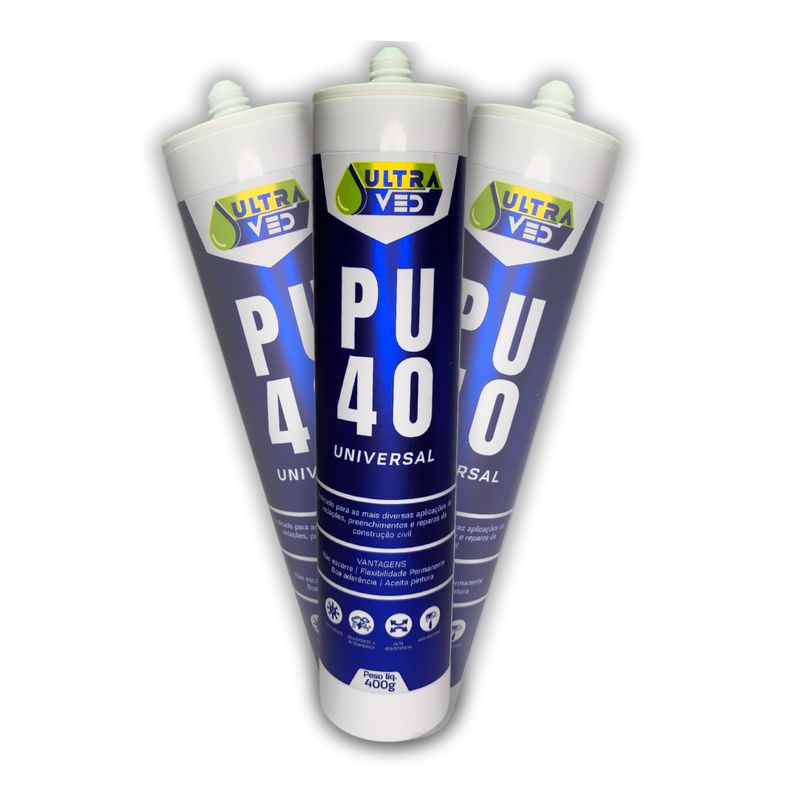 Selante de Poliuretano PU 40 ULTRAVED 400g - Versátil - ABRASHOP - Sua ...