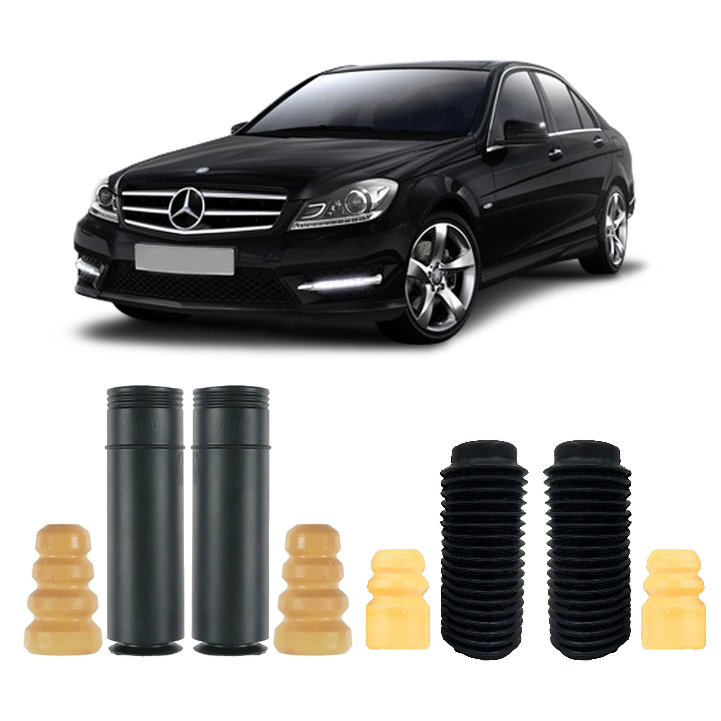 Kit Parcial Haste Dianteira Traseira Mercedes C 300 2011 12 - Auto ...
