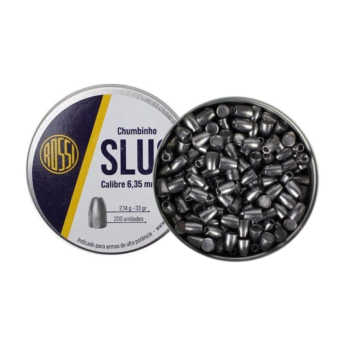 CHUMBINHO ROSSI SLUG 6,35MM 2.14 GRAMAS - 33 GRAINS (200 UN) - LFAS ...