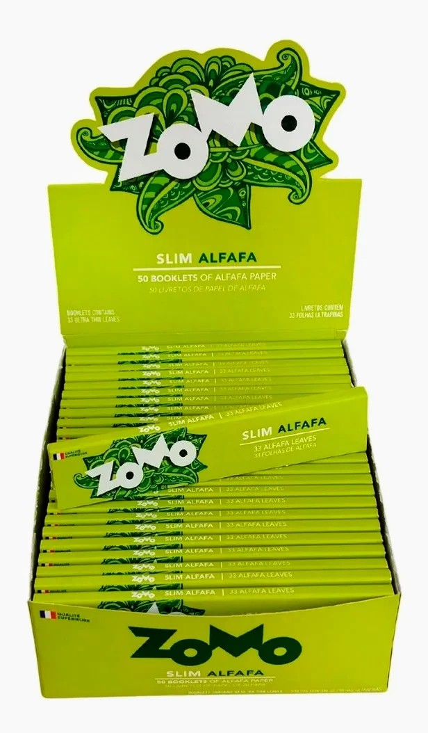 Seda Zomo Alfafa King Size Caixa com 50 unidades - PG Tabacaria