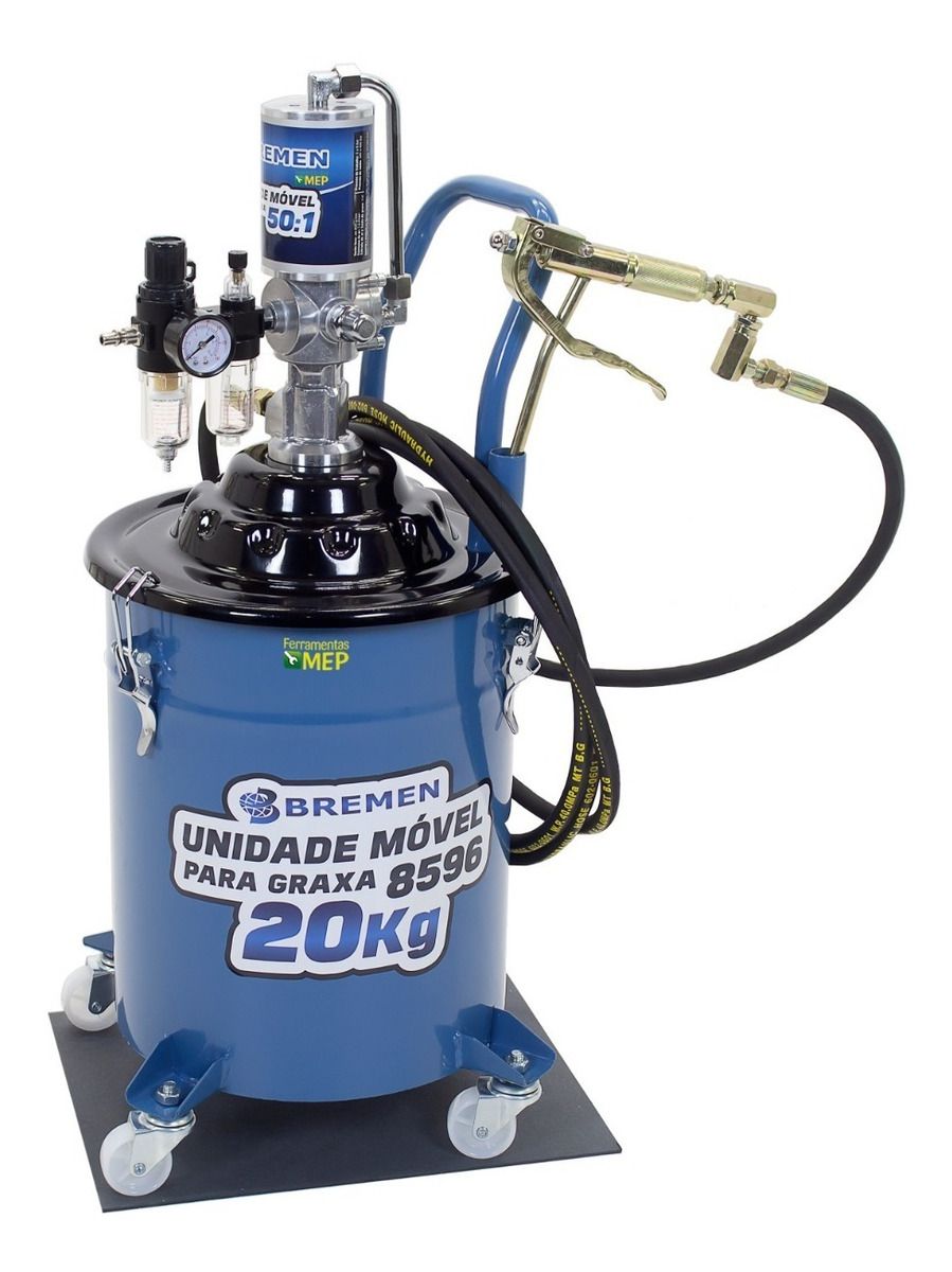 Propulsora para Graxa Bremen capacidade 20kg Pneumática 50:1 8596 ...