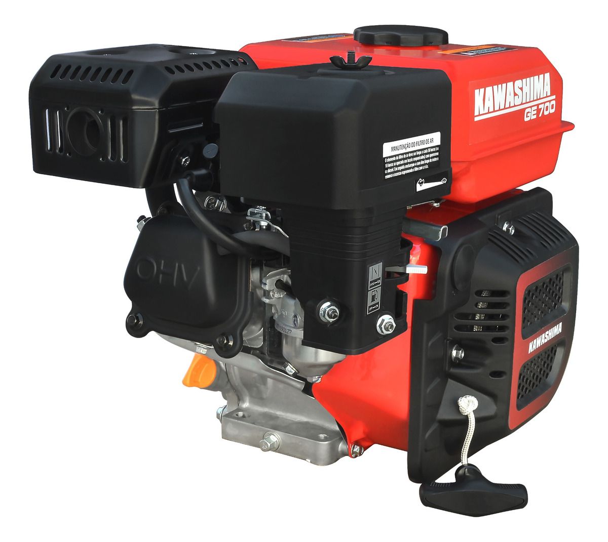 Motor a Gasolina Kawashima Ge700 7hp 212cc Partida Manual K7m ...